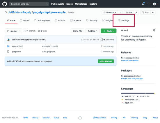 Deploying From GitHub | Pagely Quickstart
