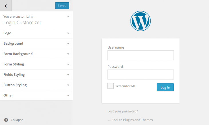 Create a Custom Login Page with the WordPress Customizer